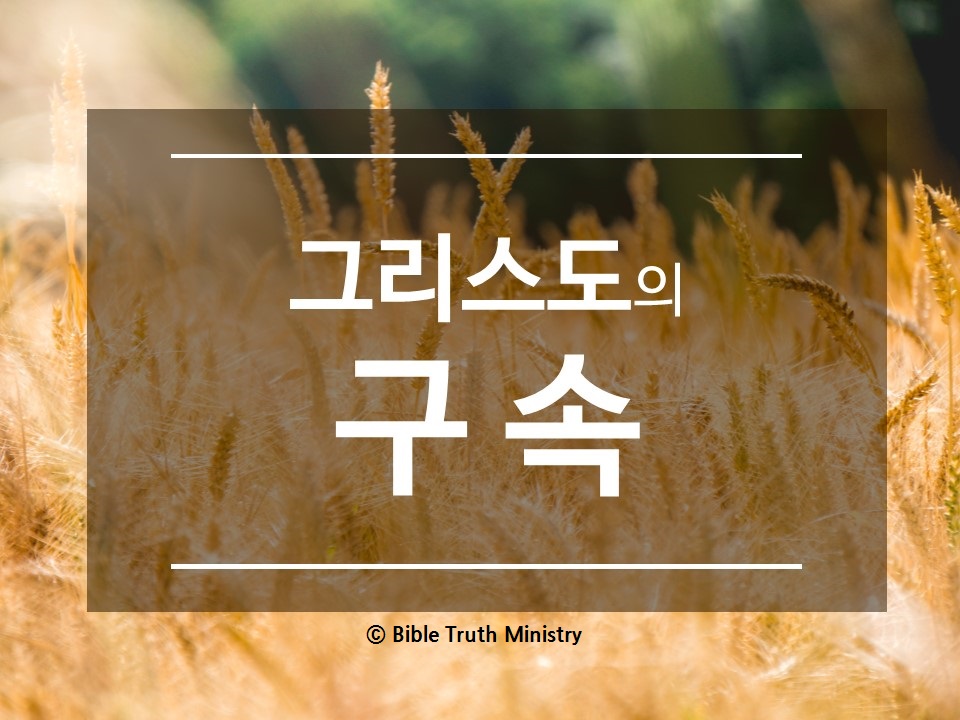 성경진리사역원(BTMK) | [PT] 그리스도의 구속